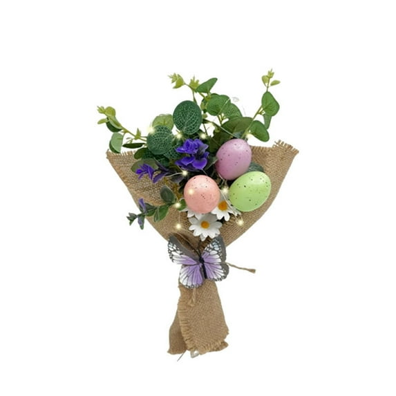 Easter Egg Hand Bouquet Set Decorative Centerpiece For Spring Home ...