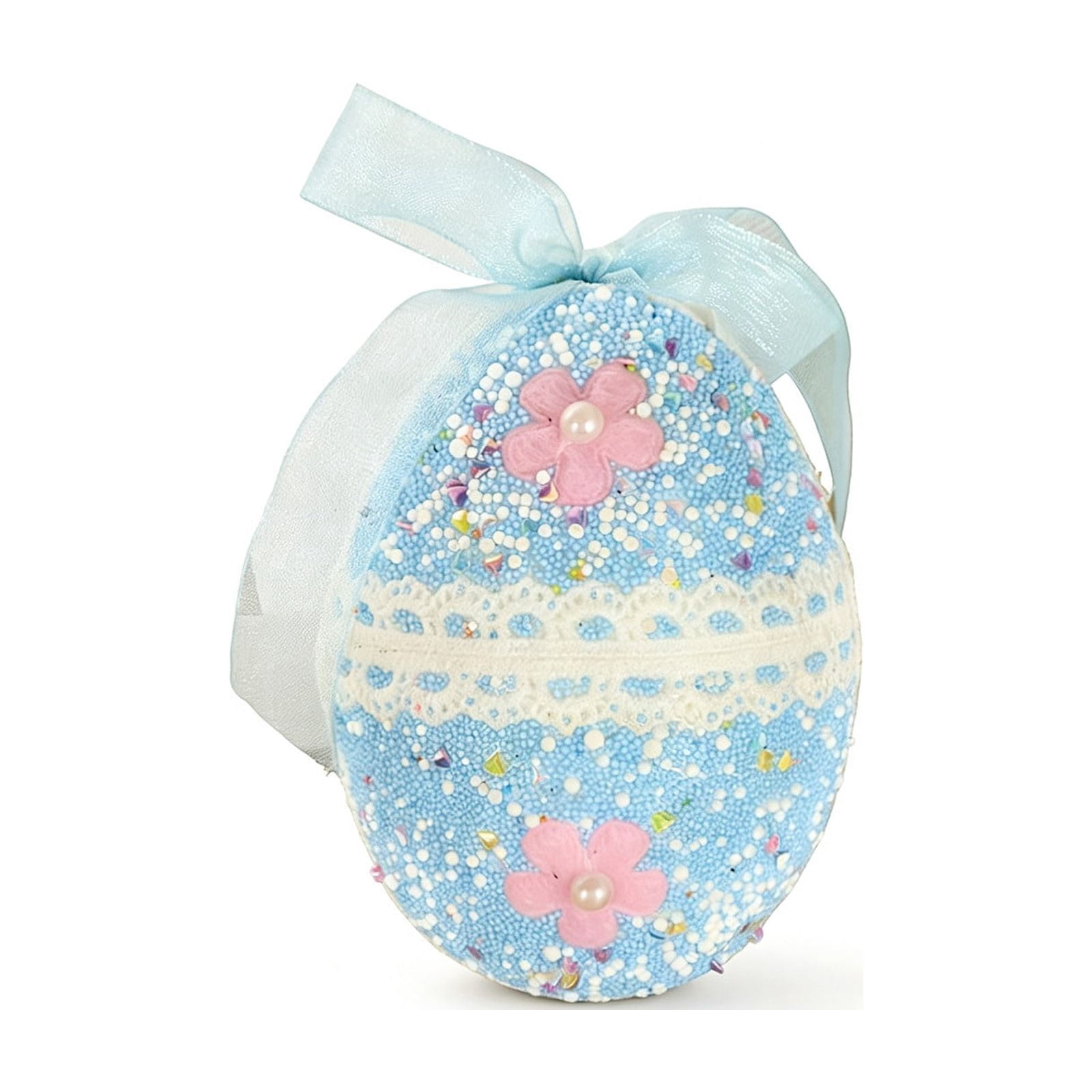 Easter Egg Hanging Decorations – 2-Pack Foam Pendant Ornaments with ...