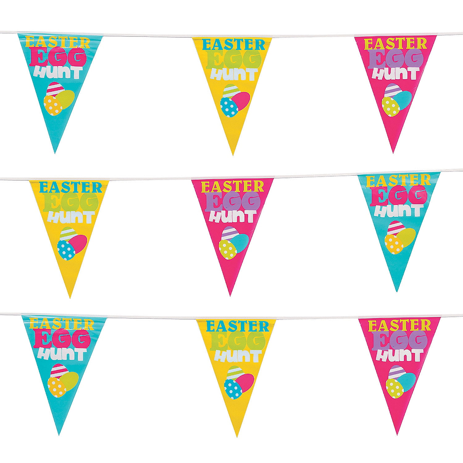 "Easter Egg Hunt" Pennant Banner(100Ft) - Party Decor - 1 Piece ...