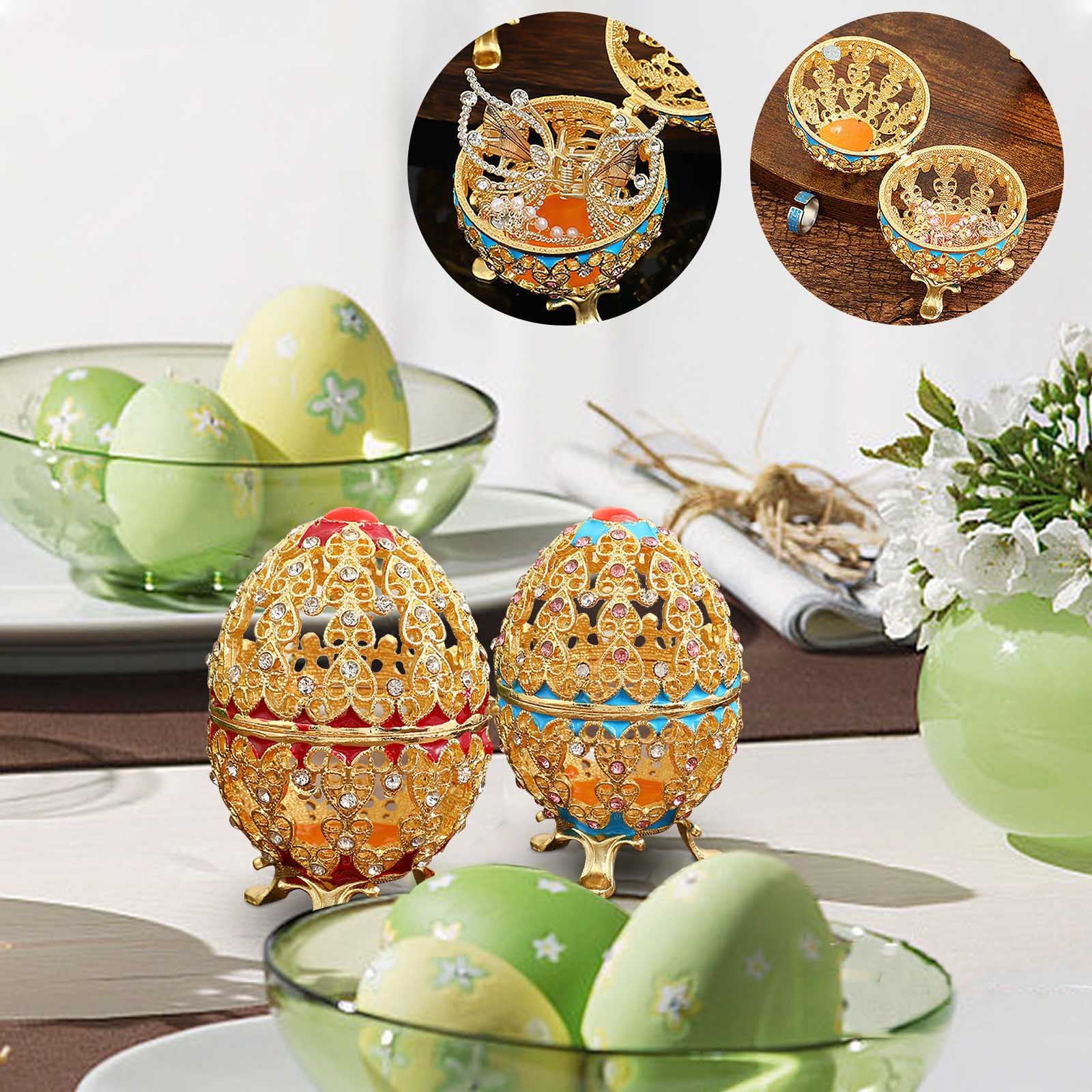 Easter Egg Jewelry Box Decorative Storage Organizer - Handcrafted ...