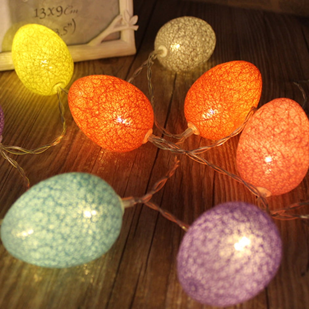 Easter Egg Lights Battery Powered Fairy String Lights(Colorful 5.91ft ...