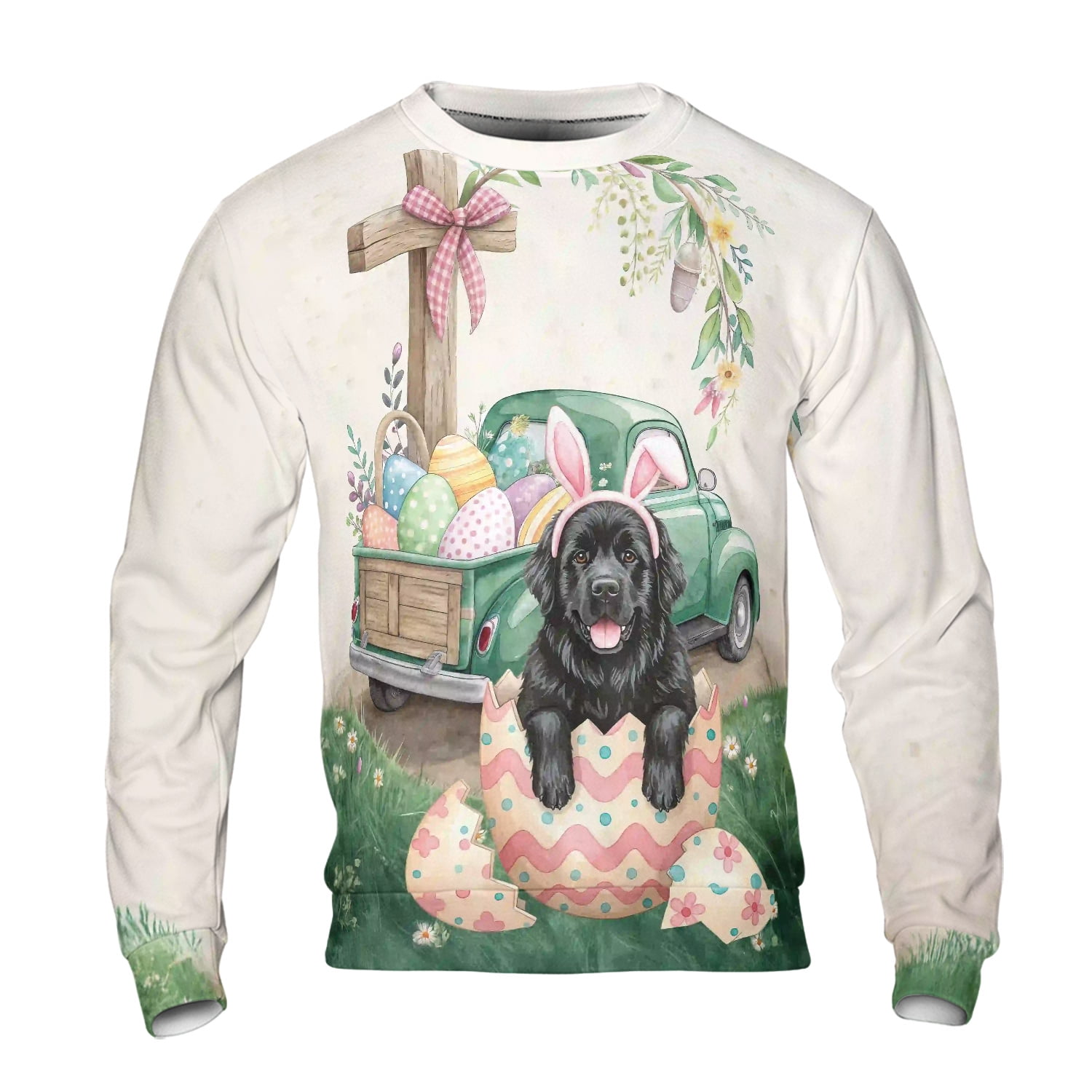 Easter Egg Newfoundland Bunny Ear Welcome Spring Truck All Over Print ...