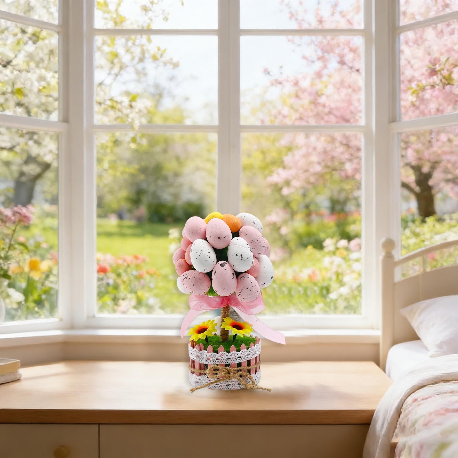 Easter Egg Ornament Decorative Desktop Display For Home And Festive ...