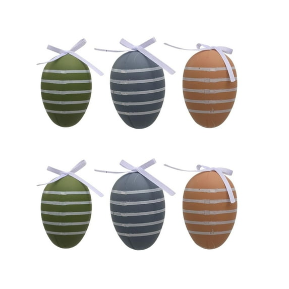 Easter Egg Ornaments, 6pcs Easter Tree Hanging Decorations, for Tree ...