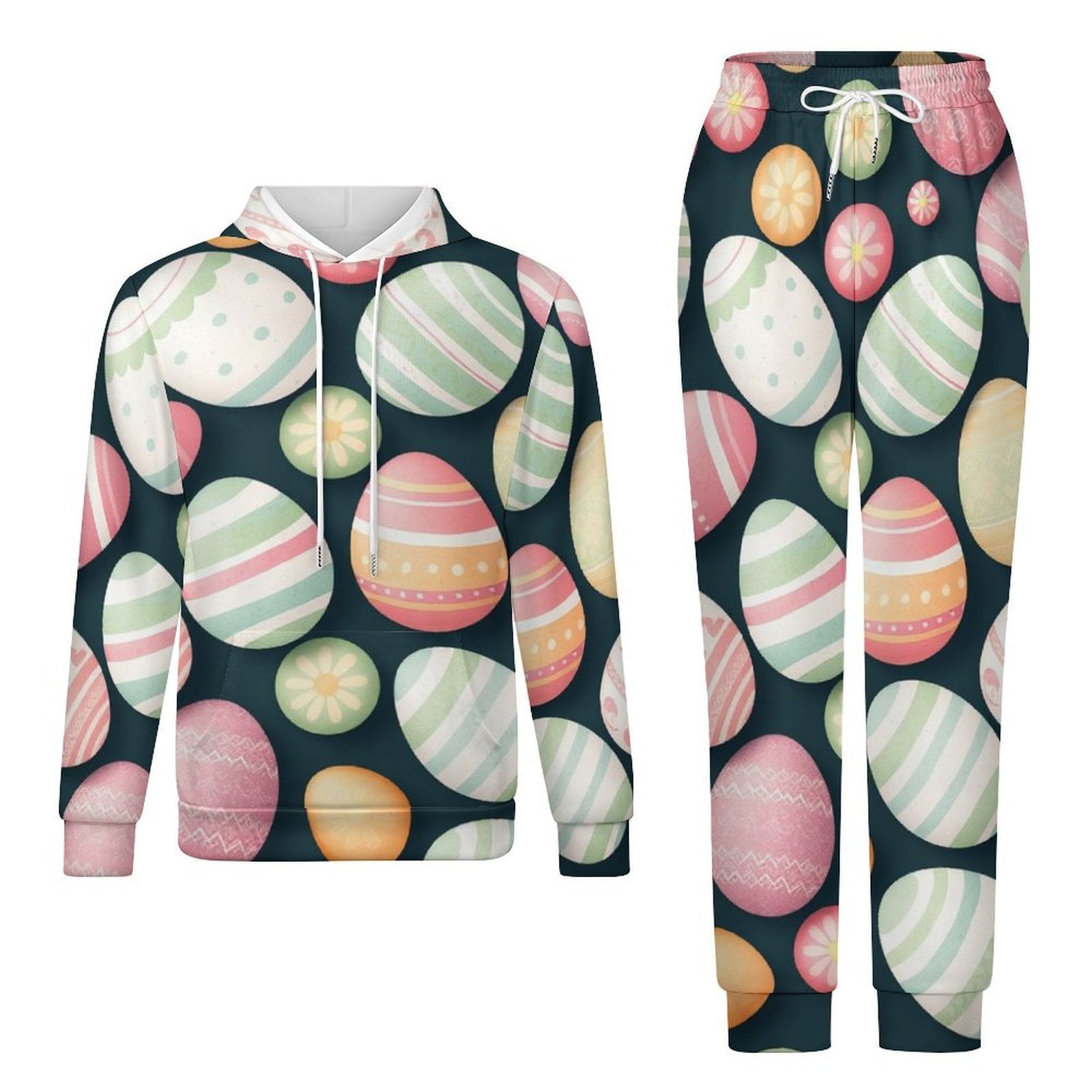 Easter Egg Pattern(5) Hoodie + Pants Suit Cool Men/Women 2 Pcs ...