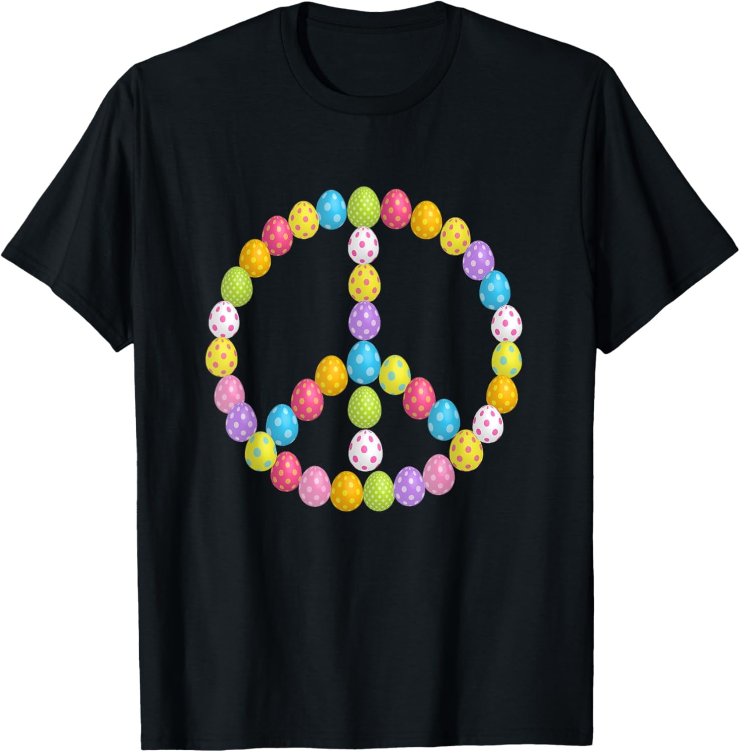 Easter Egg Peace Sign Easter Sunday Egg Hunt Peace Symbol T-ShirtMen's ...