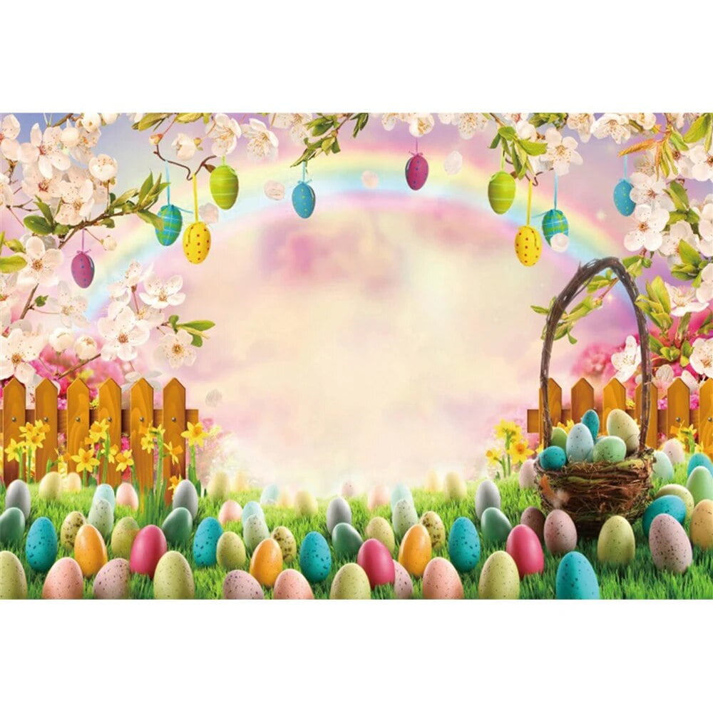 Easter Egg Rabbit Background Bonnie Rabbit Prairie Garden Resurrection ...