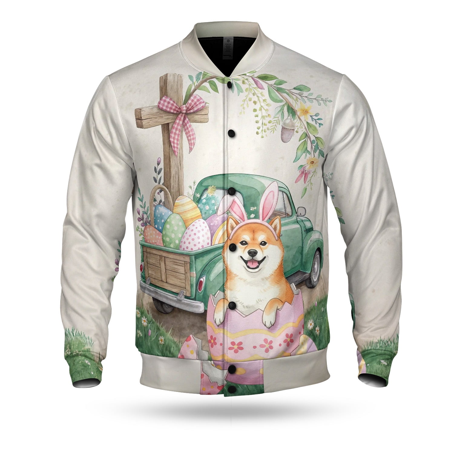 Easter Egg Shiba Inu Bunny Ear Welcome Spring Truck All Over Print 3D ...