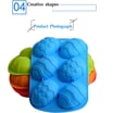 FastXmas Easter Egg Silicone Molds 18-Cavity Half Egg and Bunny Baking ...