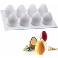 Easter Egg Silicone Mold for Baking Chocolate Easter Eggs, Mousse Cake ...