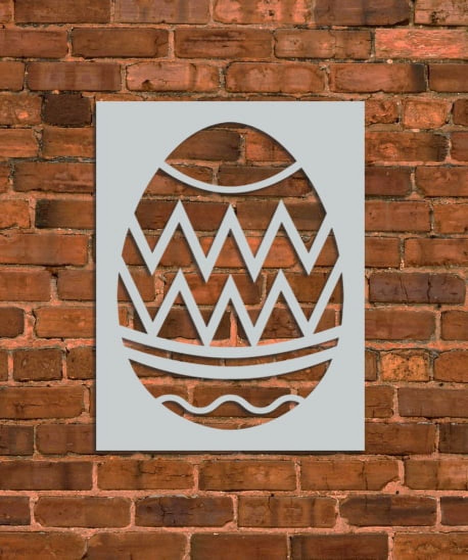 Easter Egg Spikes Stencil - Walmart.com