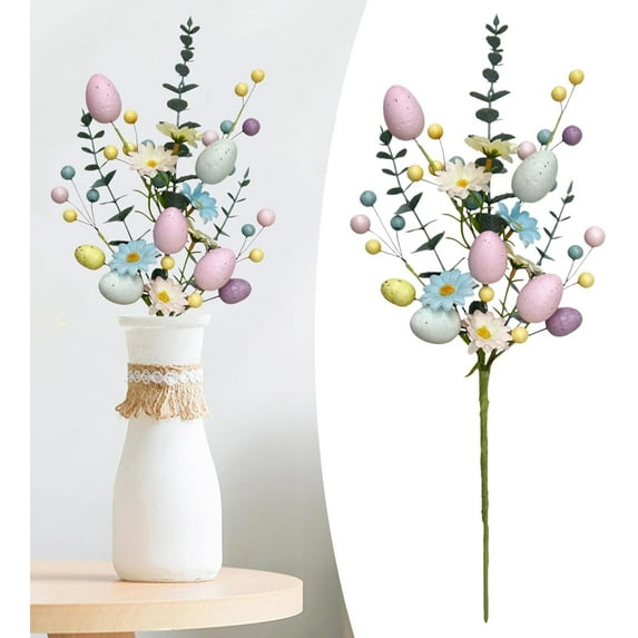 Easter Egg Stem Flower Pick erries Picks Spring Floral Twig Branches ...