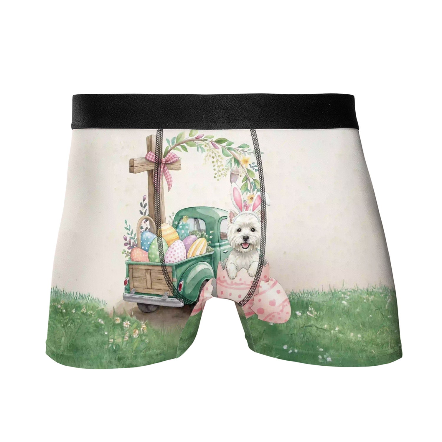 Easter Egg West Highland White Terrier Bunny Ear Welcome Spring Truck ...