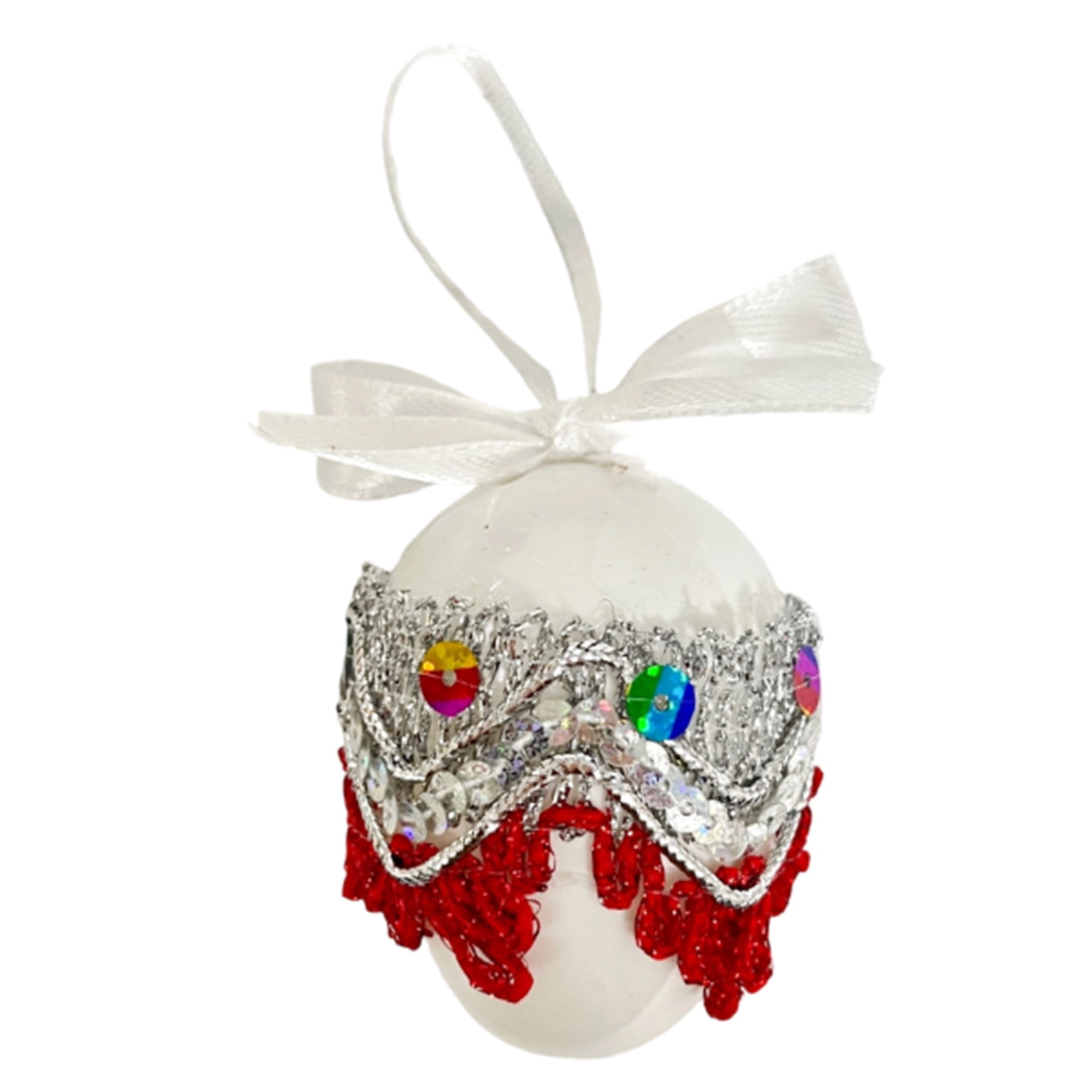 Easter Eggs Bohemian Style DIY Sequined Hanging Ornaments, 2.3" Plastic ...