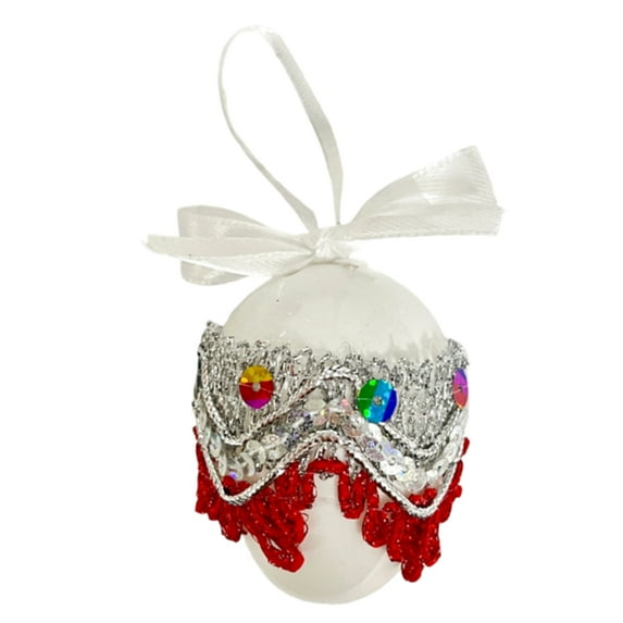 Easter Eggs Bohemian Style DIY Sequined Hanging Ornaments, 2.3" Plastic ...