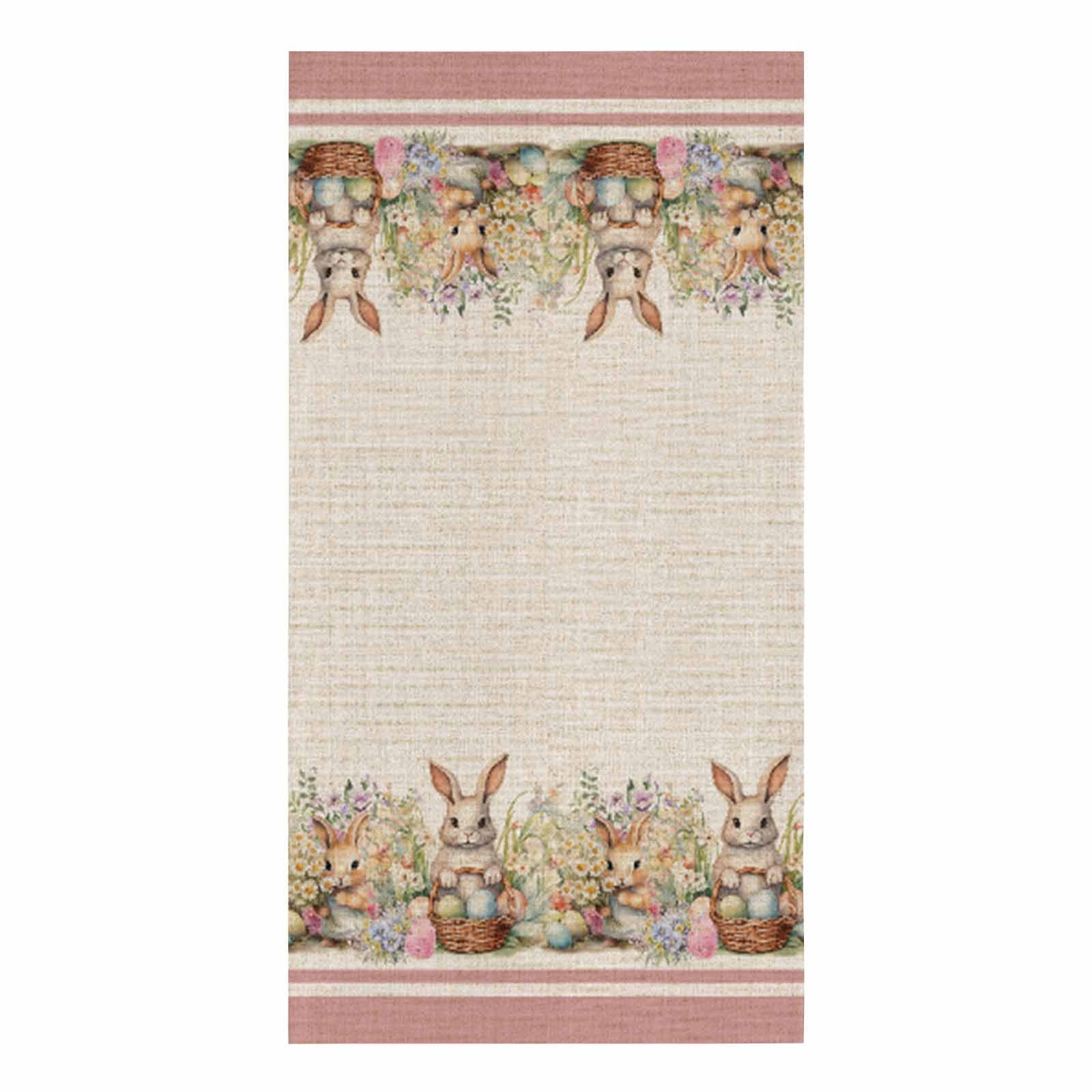 Easter Eggs Bunny Flower Plaid Microfiber Towel Absorbent Kitchen ...