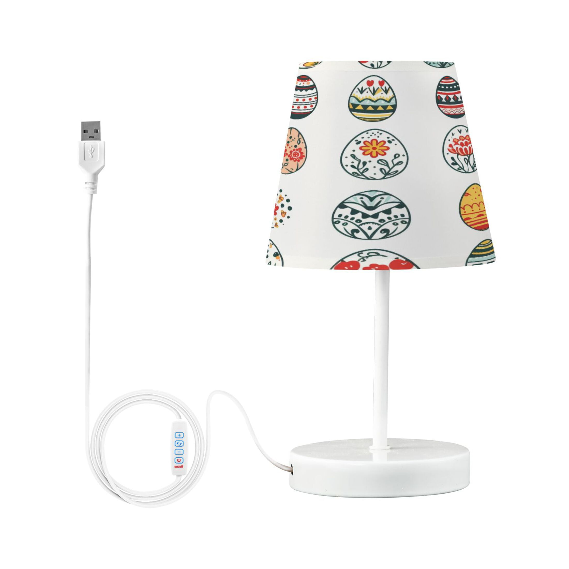 Easter Eggs Clipart Desk Lamp LED Table Nightstand Lamps with 3 Color ...