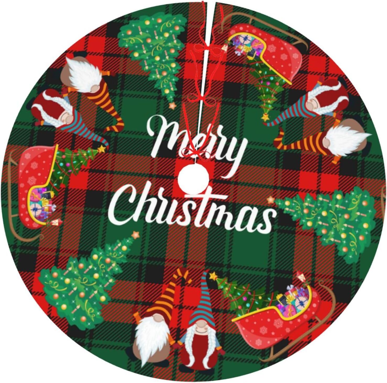 Easter Eggs Colorful Flowers 36 Inch Christmas Tree Skirt Round Winter ...