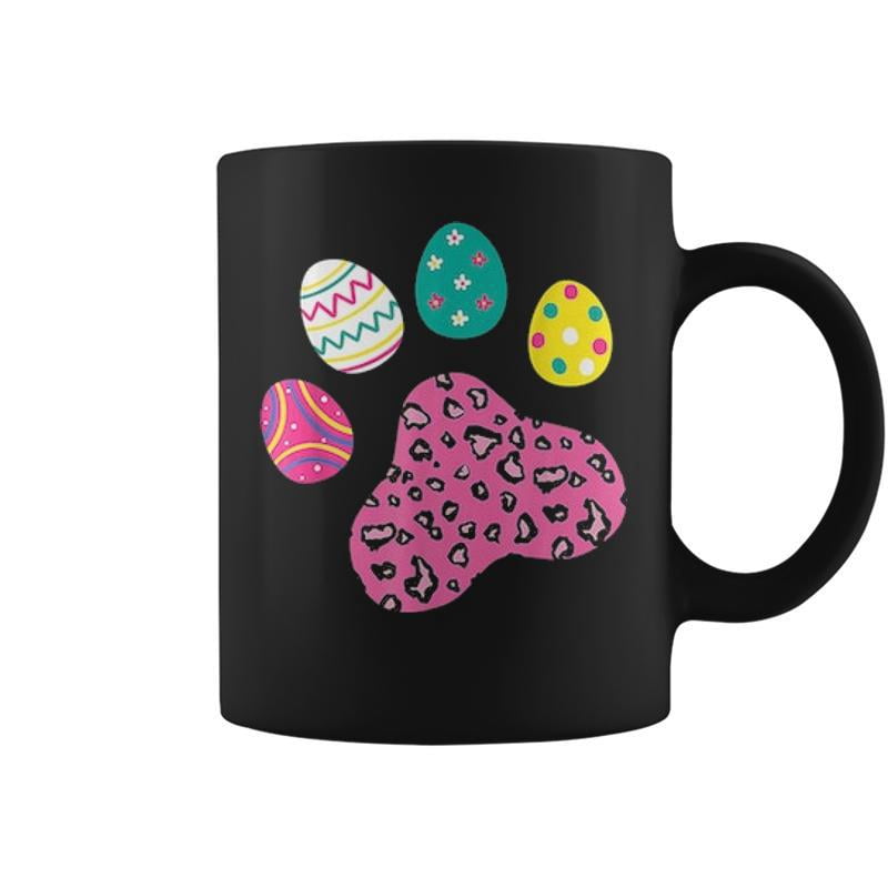 Easter Eggs Dog Cat Paw Leopard Print Pet Paw Easter Day Cof - Walmart.com