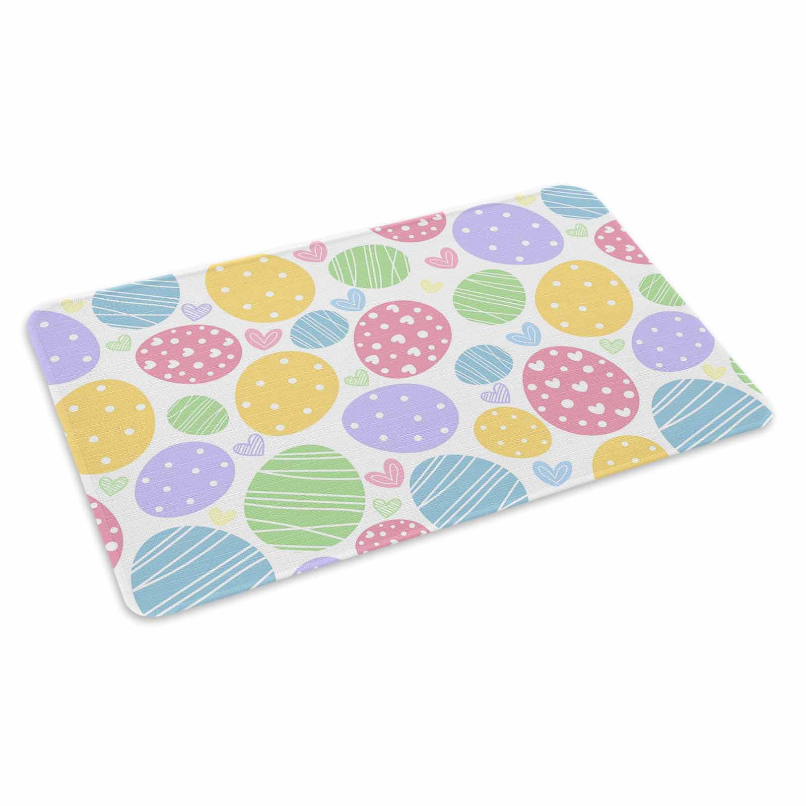 Easter Eggs Doormat Outdoor Entrance 20"x31.5", Cute Colorful Spring ...