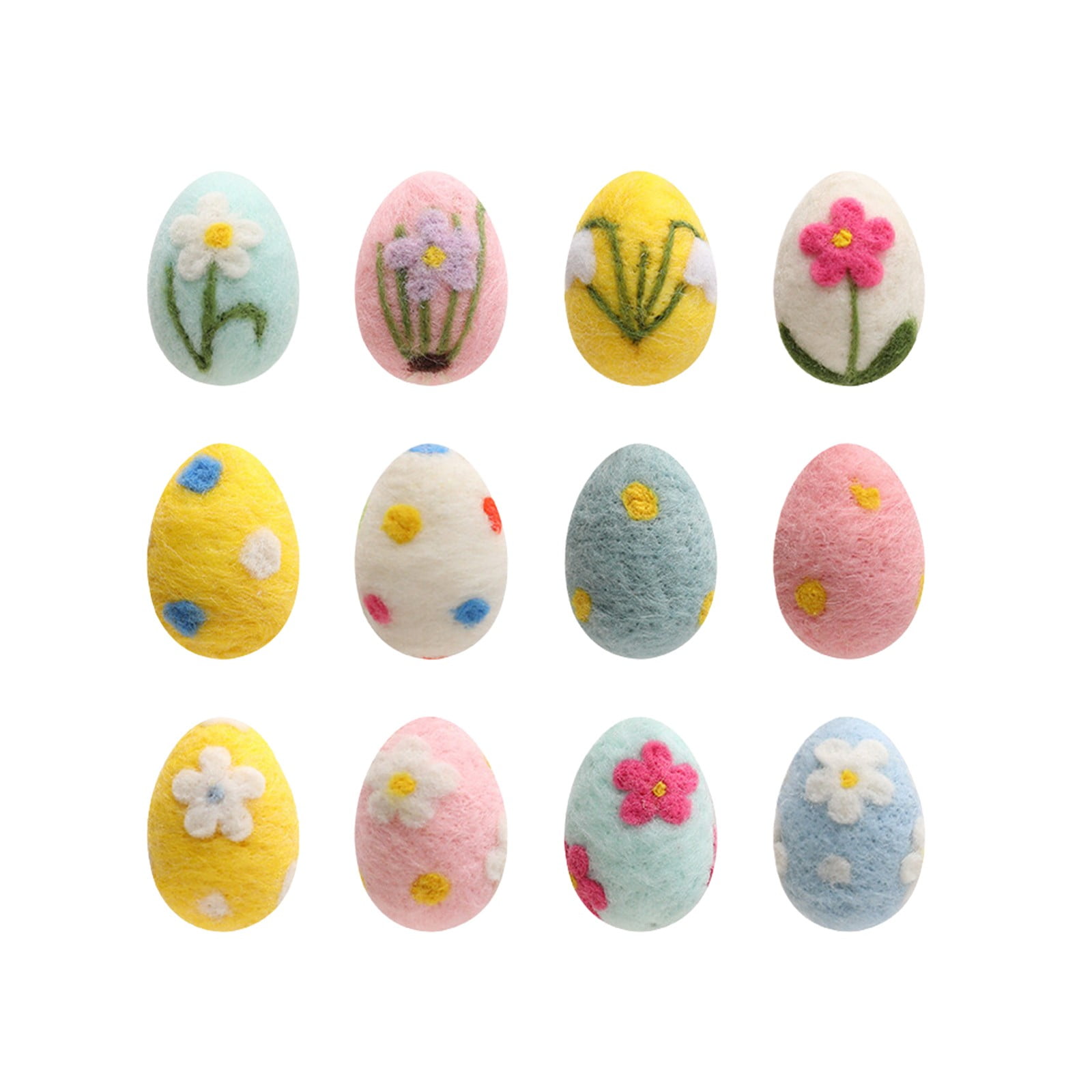 Easter Eggs,Easter Eggs Plastic,Handcrafted Felt Easter Eggs Set ...