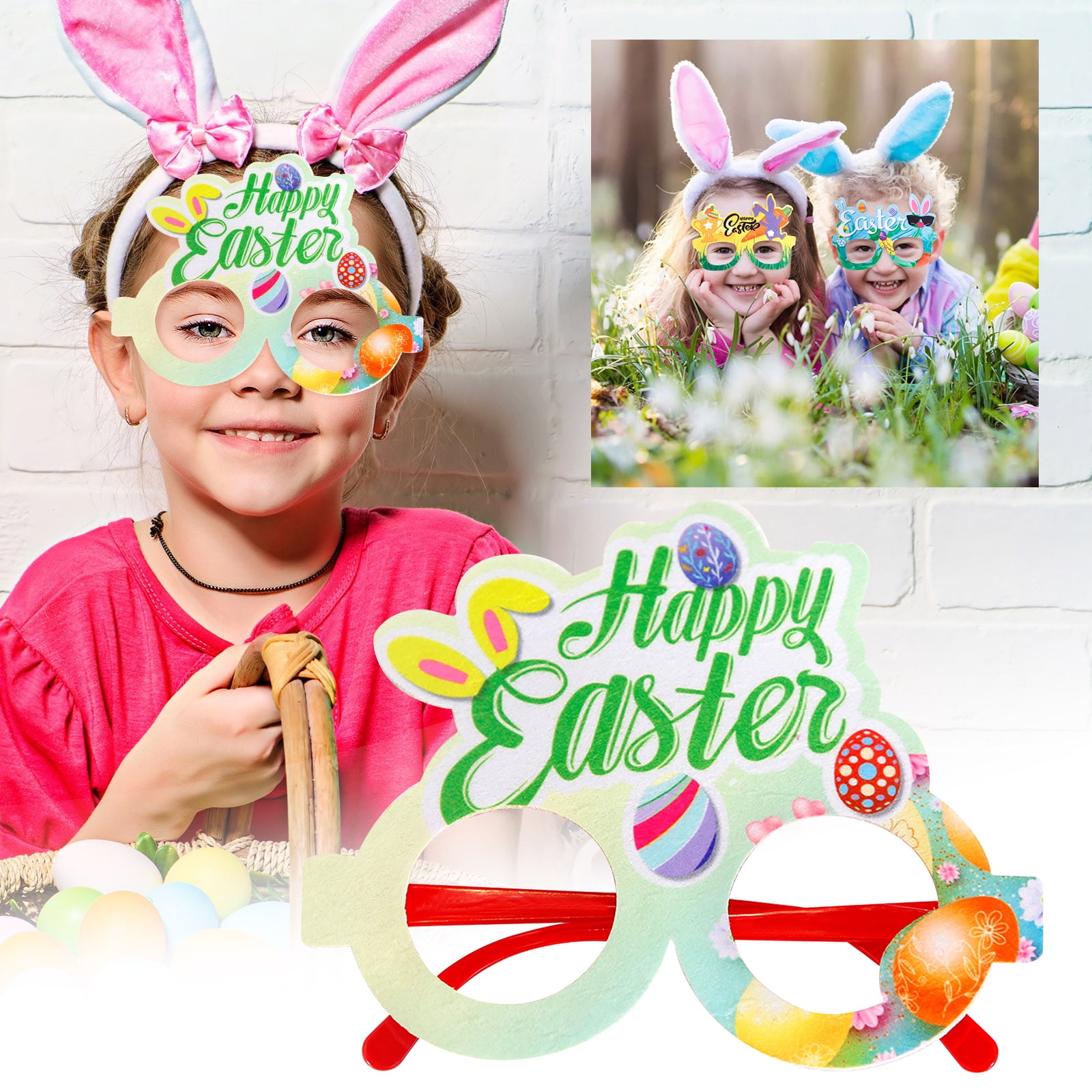 Easter Eggs Easter Party Decorations Bunny Glasses Holiday Party Dress ...
