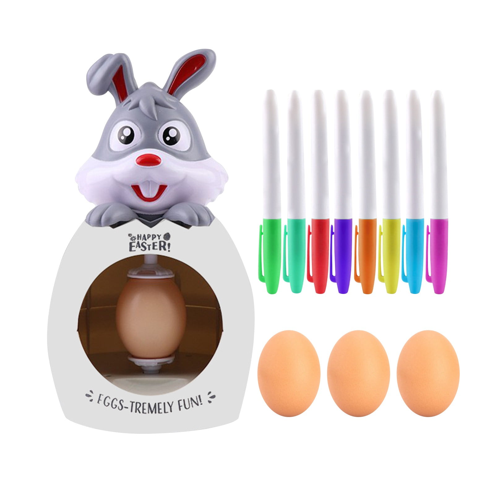 Easter Eggs Fillers Easter Egg Decorating Kit with Bunny Spinner and 8 ...