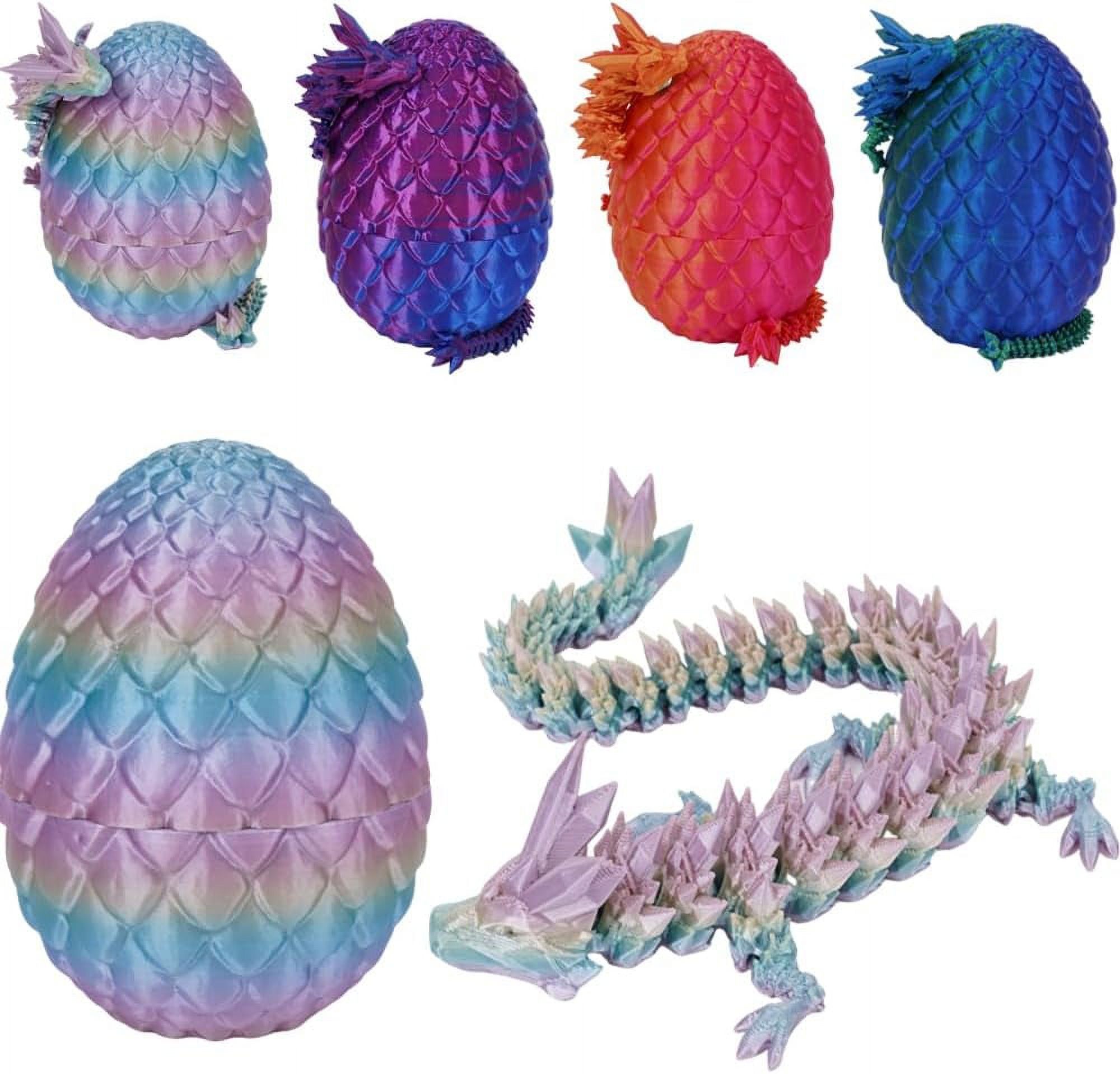 Easter Eggs Gifts for Kids, 3D Printed Dragon in Egg Easter Basket ...