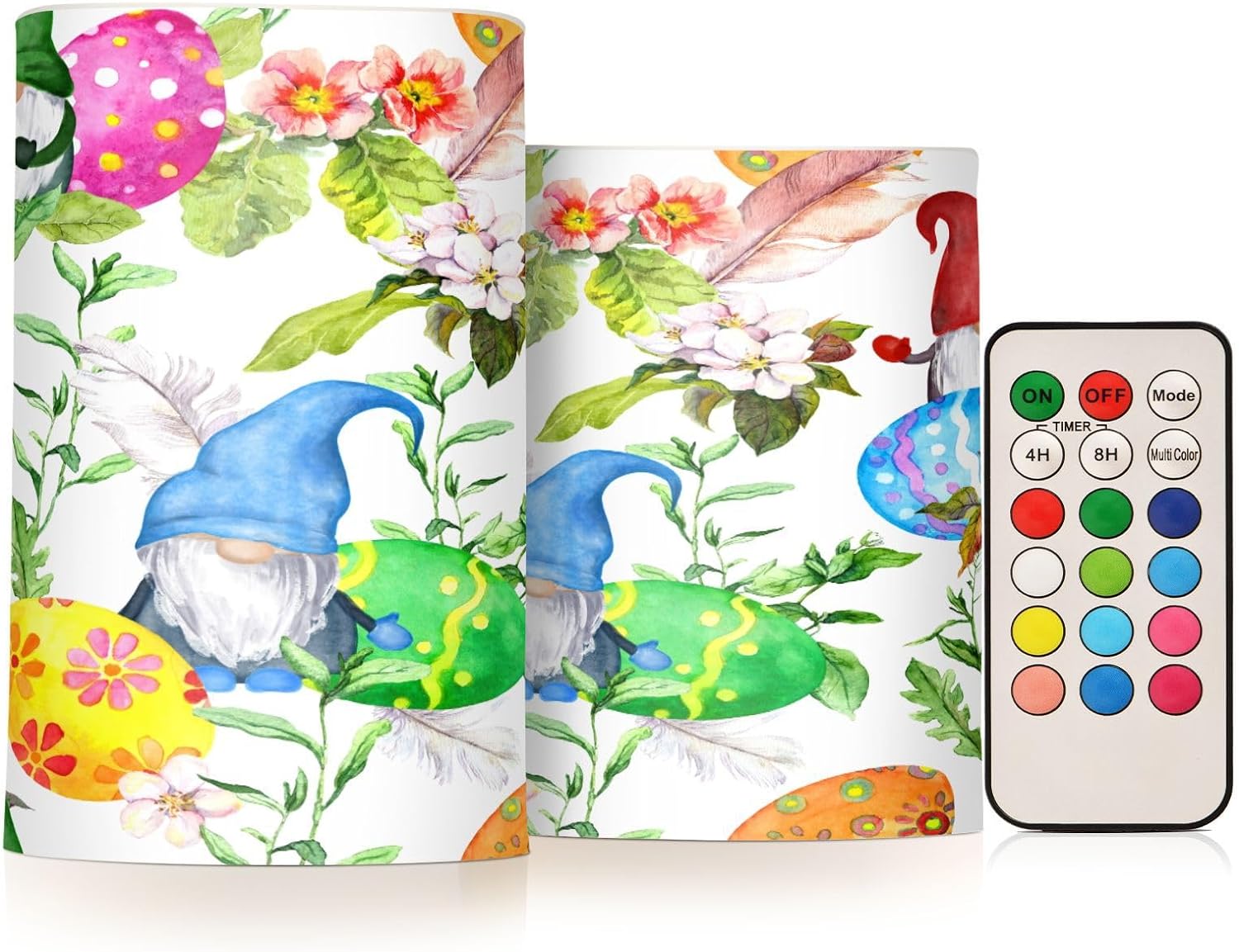 Easter Eggs Gnomes Flameless Candles Flickering Flameless Candle ...