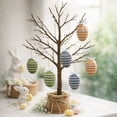Easter Eggs Hanging Decorations Plastic Ornaments for Easter Party ...