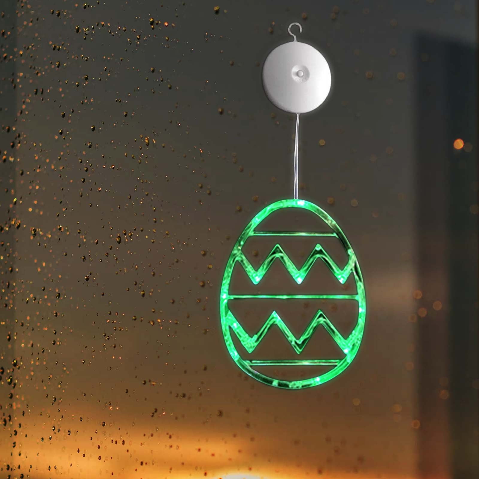 Easter Eggs Metal Wire Egg Shape LED Light Decoration Zigzag Texture ...
