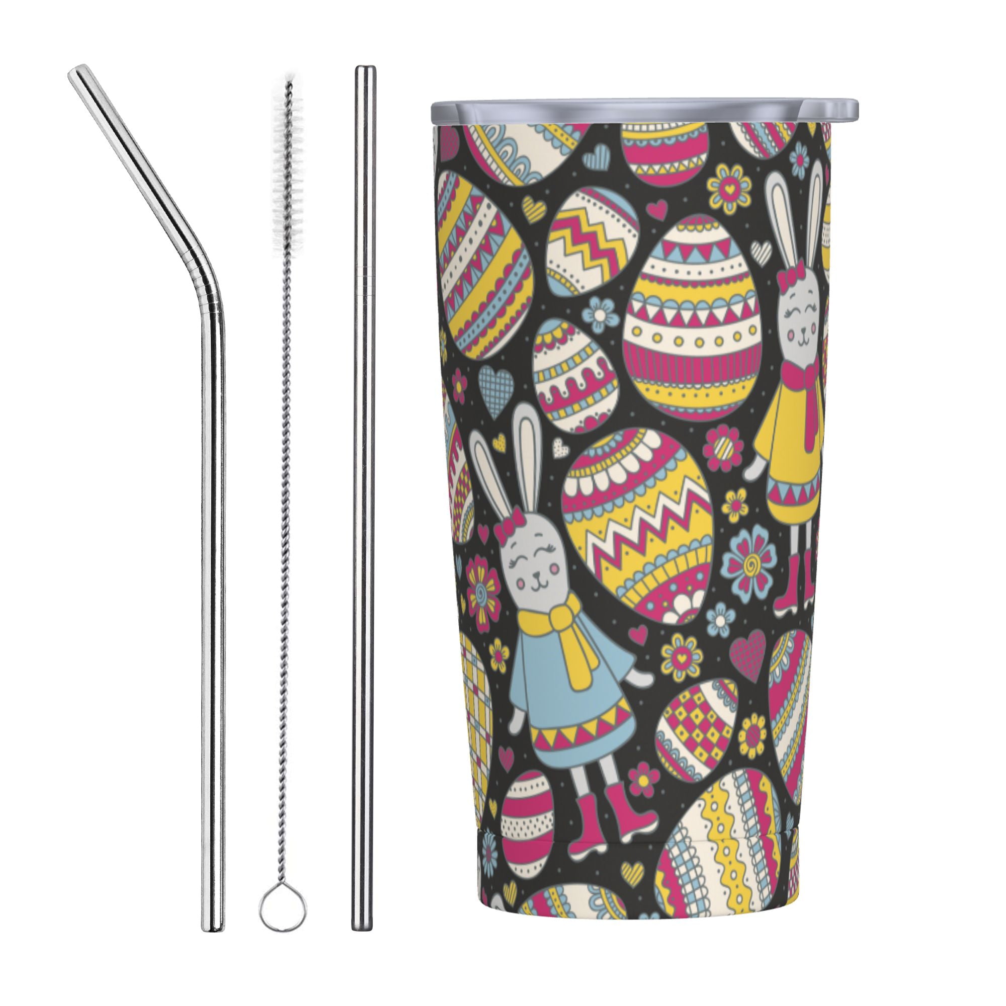 Easter Eggs Rabbit Bunny Stainless Steel Mugs 20 Oz Coffee Travel Mug ...
