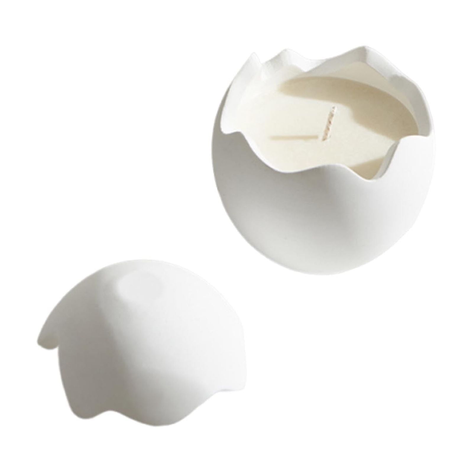 Easter Eggs White Cracked Shell Candle Egg Green Blue Striped ...