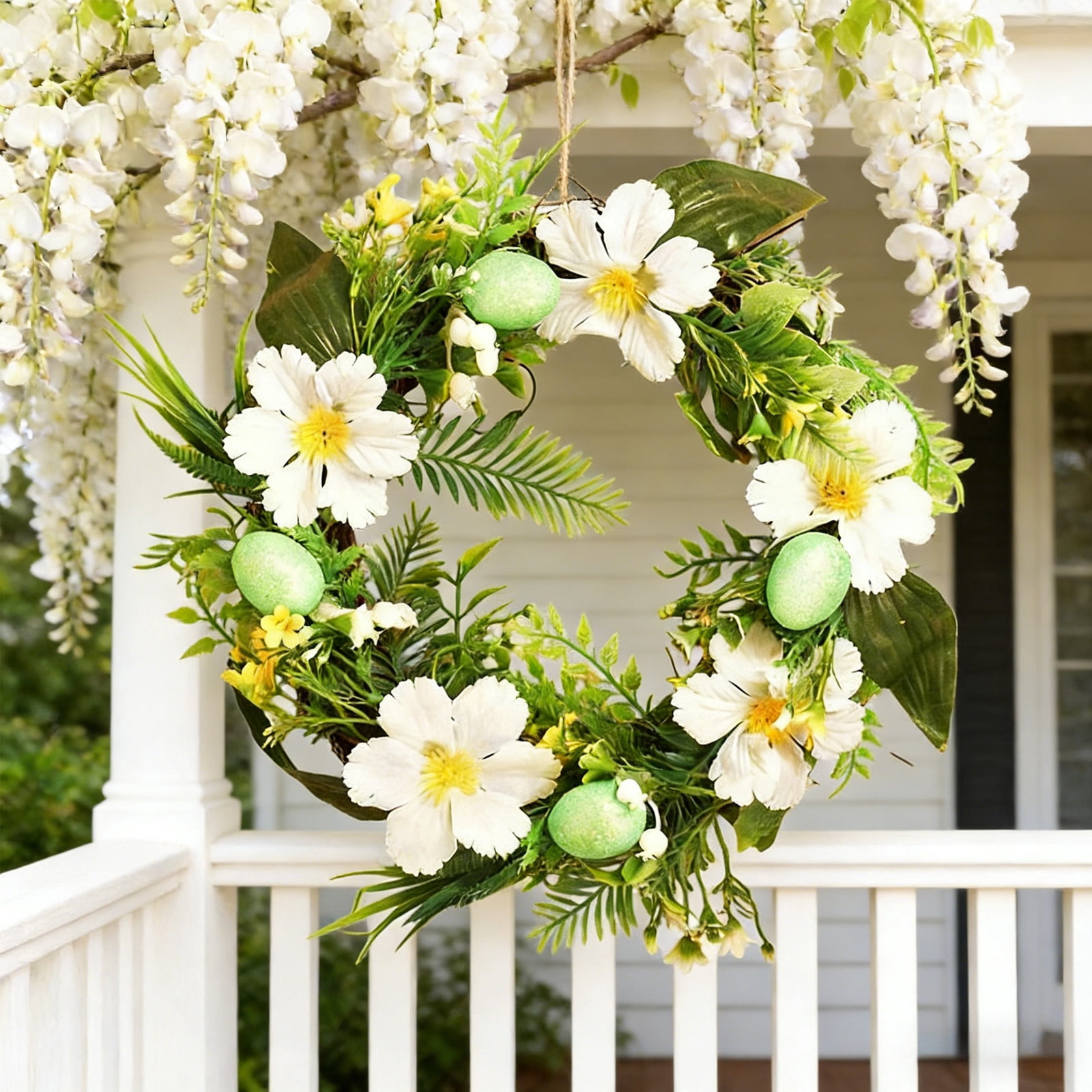 Easter Eggs Wreaths for Front Door,Easter Decorations for Gifts Party ...