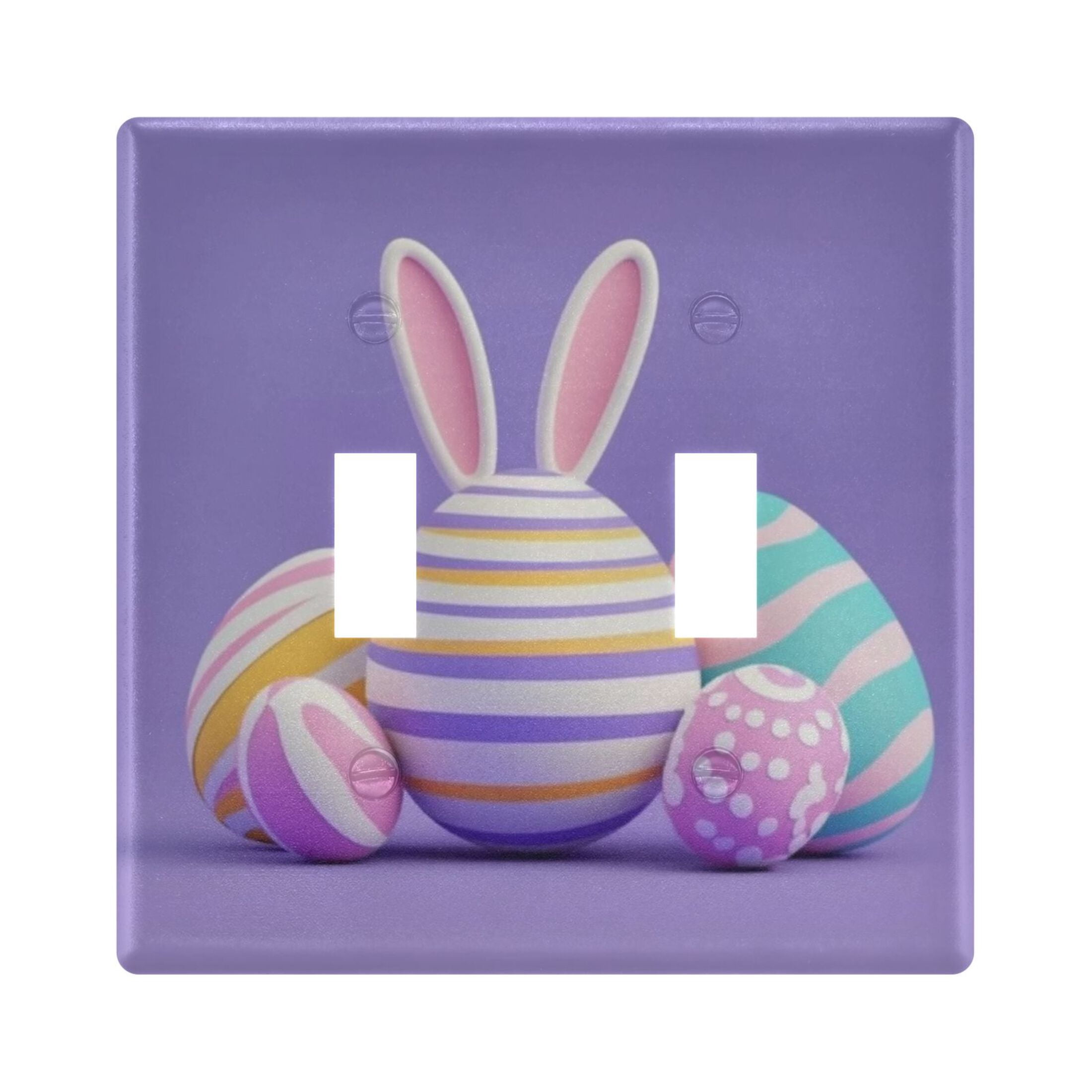 Easter Eggs and Bunny Ears Decorative Light Switch Plates Switch Cover ...