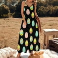 Easter Eggs black Sleeveless Dress Female clothing summer dresses ...