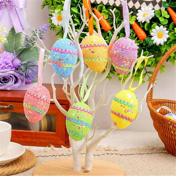 Easter Eggs for Decorations & Hunting - Assorted Color Plastic Eggs for ...