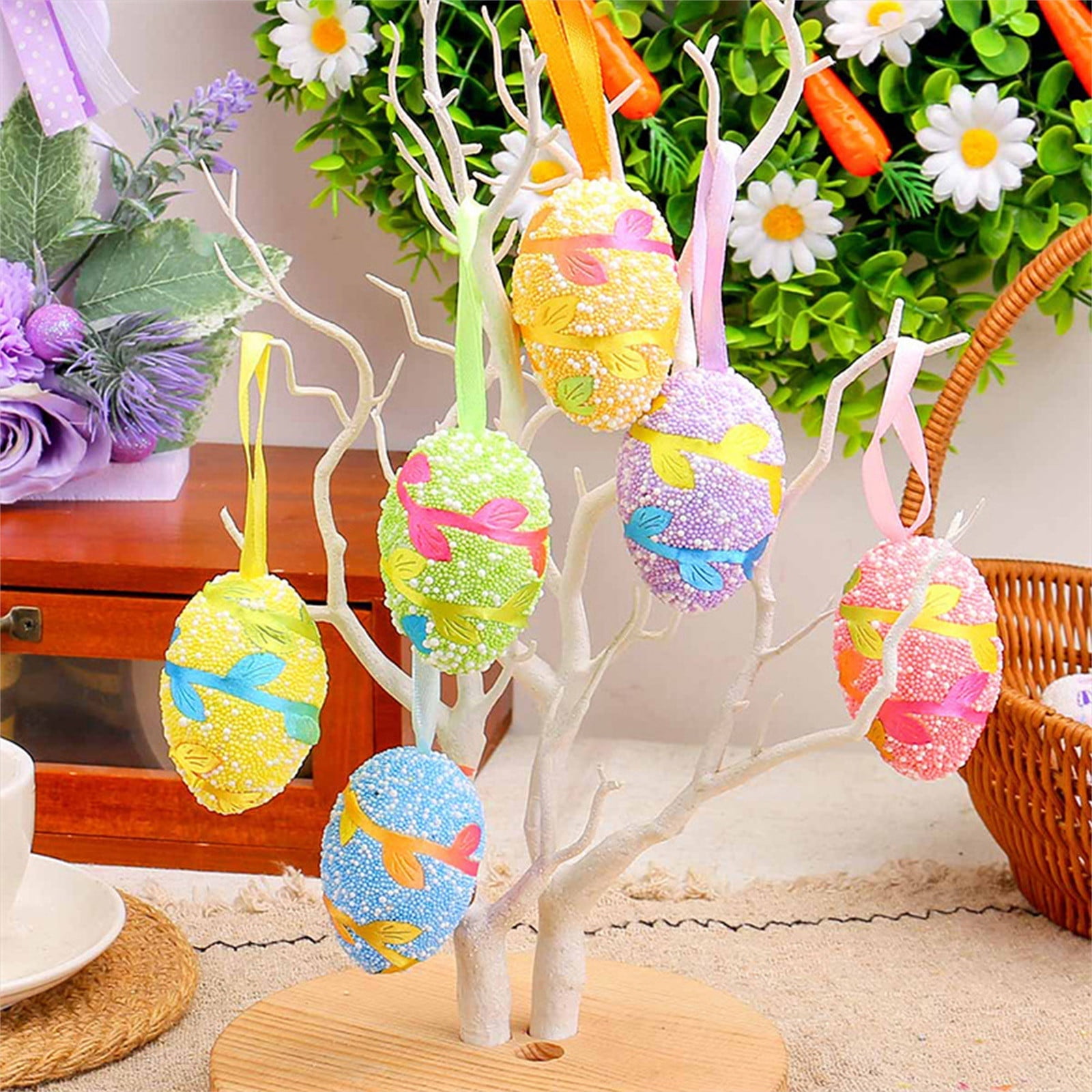 Easter Eggs for Decorations & Hunting - Assorted Color Plastic Eggs for ...