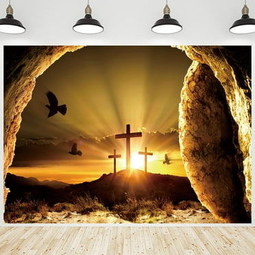 Church Backdrop Watercolor Art Cross Christian Photography Background ...