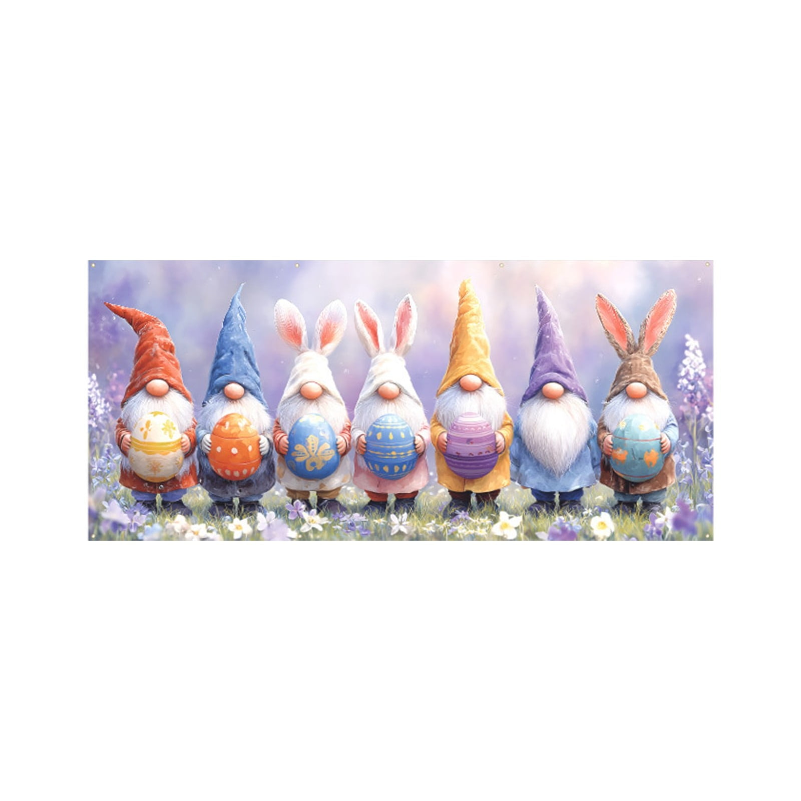 Gnoleg Home Decor Easter Eye Catching Garage Banners with Rich Festive ...