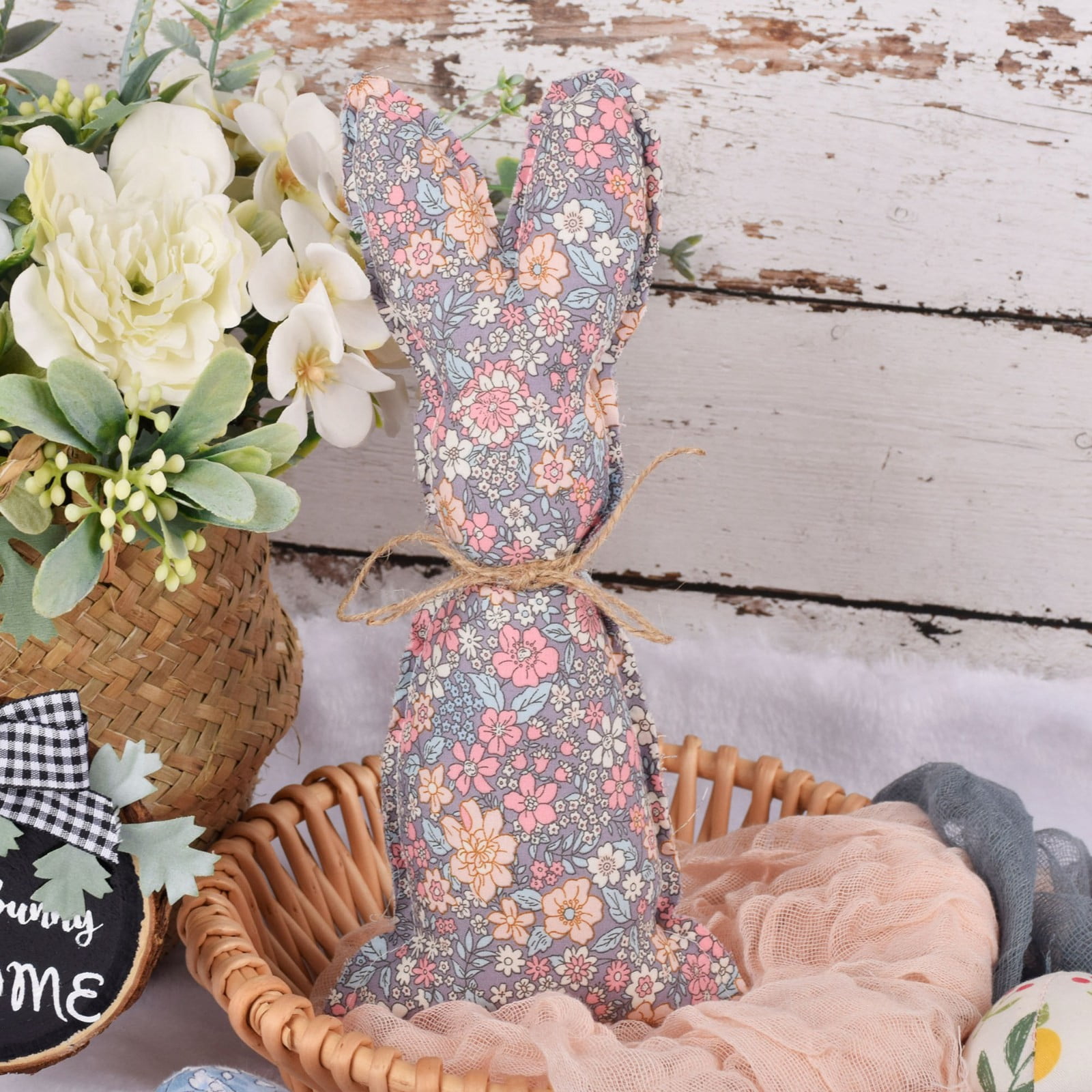 Easter Fabric Bunny Figurine, Easter Party Decoration Rabbit Toy, Small ...