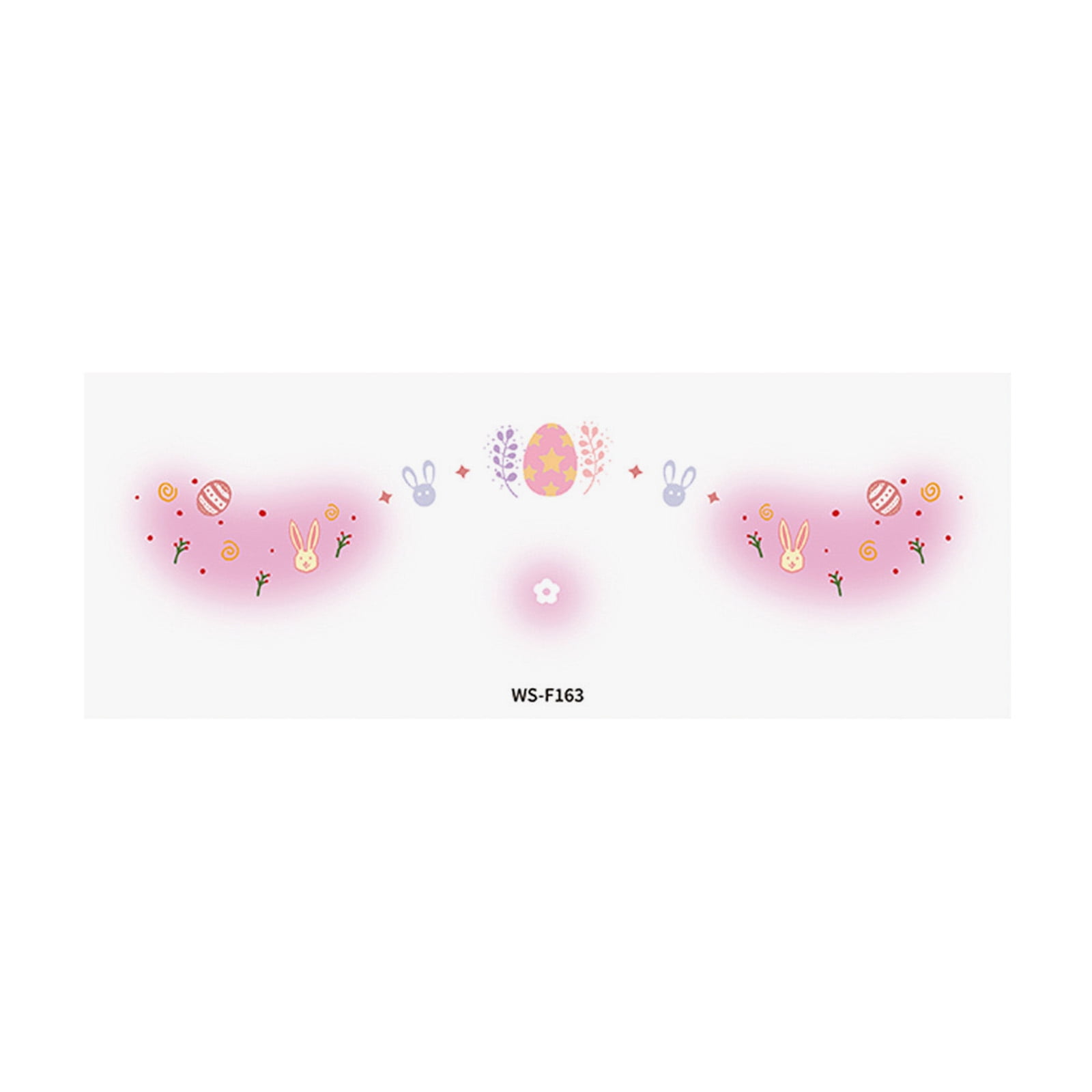Easter Face Temporary Tattoos Bunny Face Tattoos, Rabbit Carrot Chick ...