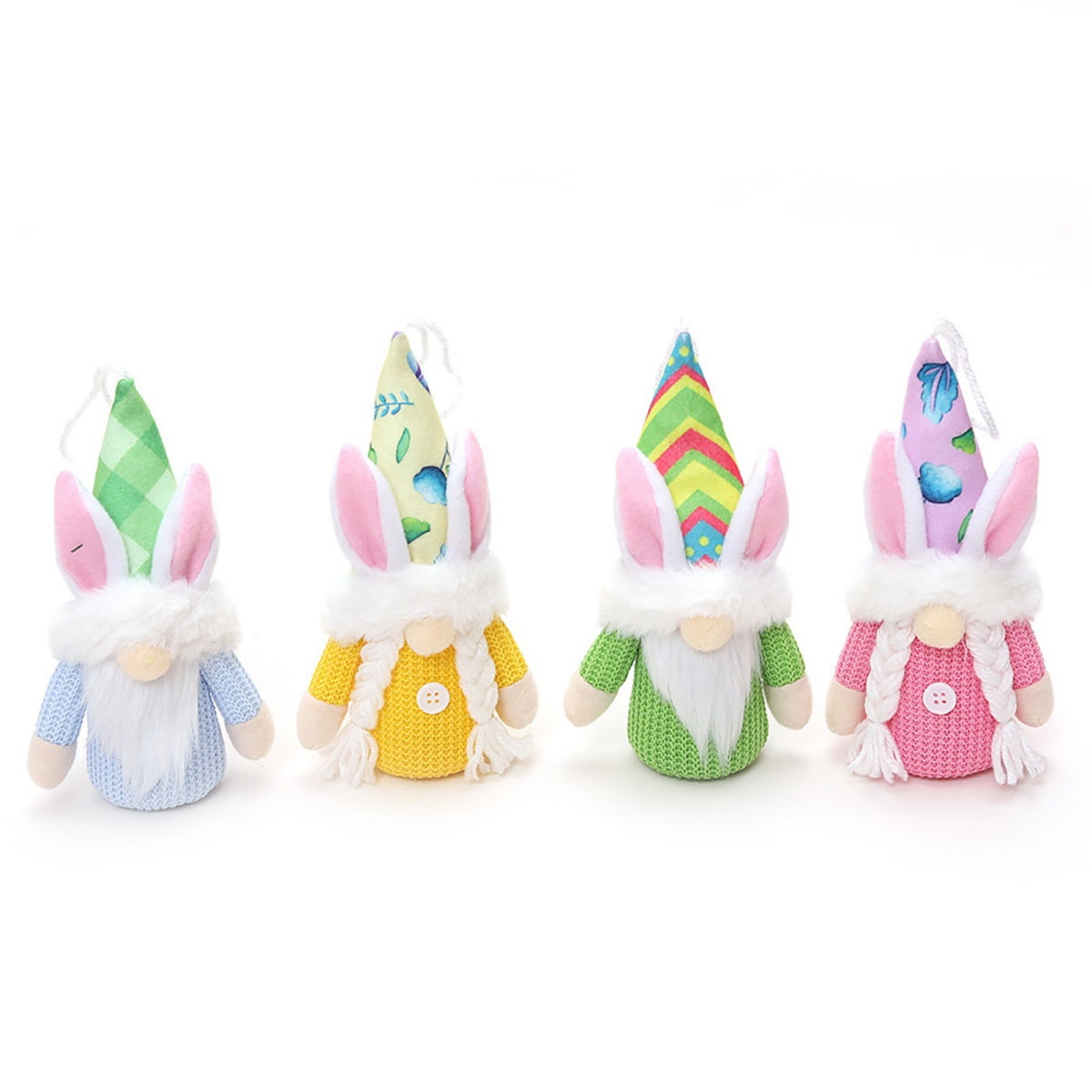 Easter Faceless Gnomes with LED Light Decorations Light Up Bunny Gnomes ...
