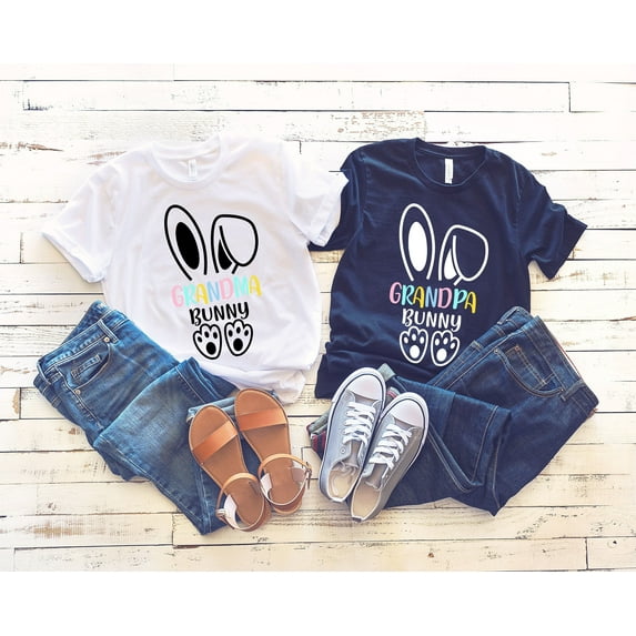Easter Family Bunny Shirt Grandpa Bunny And Grandma Bunny Shirt Grandpa ...