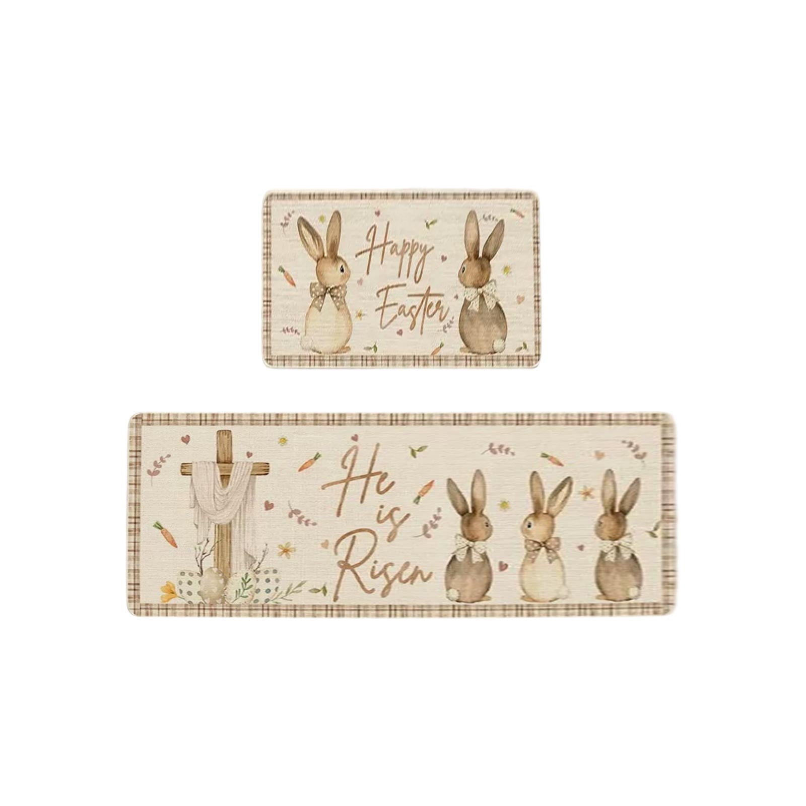 Easter Family Decor Rug Kitchen Set Rug Cute Bunny Easter Egg Rug ...