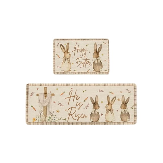 Easter Family Decor Rug Kitchen Set Rug Cute Bunny Easter Egg Rug ...