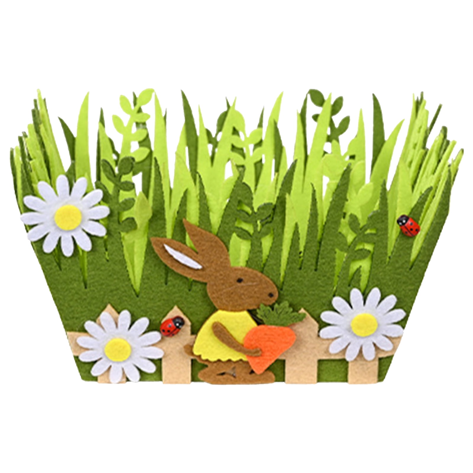 Easter Felt Storage Basket Fabric Storage Chick & Bunny Cube Organizer ...