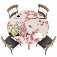 Easter Fitted Tablecloth with Elastic Edged, Round Table Cloth for ...