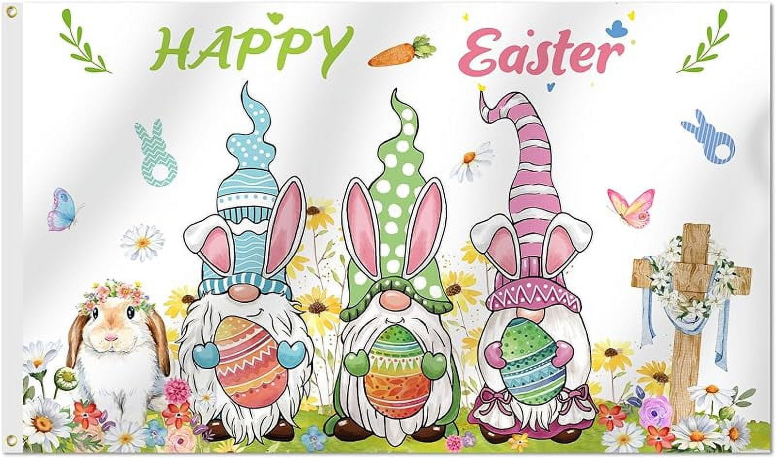 Easter Flag 3x5 Ft Double Sided, Happy Carnival Outdoor Flag ...