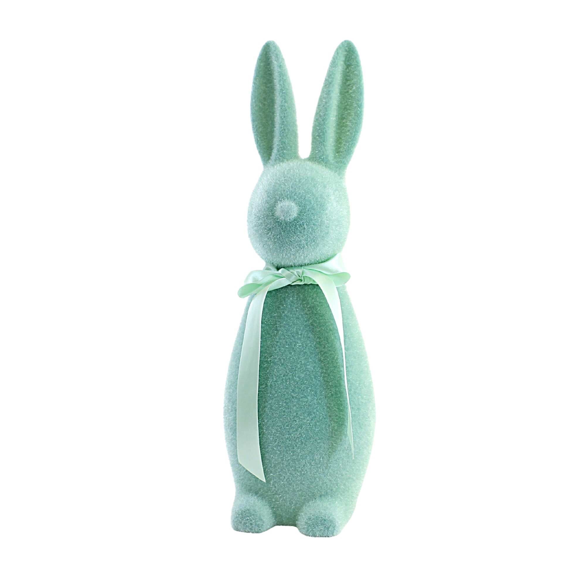 Easter Flocked Button Nose Med Bunny Spring Decoration Rabbit Modern ...